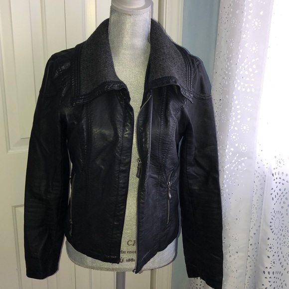 Jackets & Coats | Bernardo Collection Faux Black Leather Jacket | Poshmark